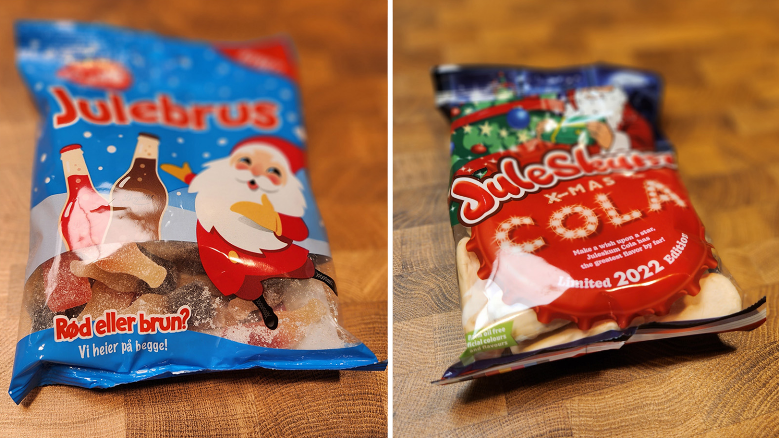 Test: Julebrus-godteri og brun julenisse med colasmak - Nettavisen Mat.